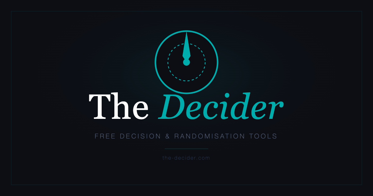 Yes or No — Random Answer Generator | The Decider
